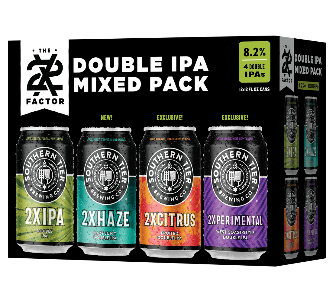 2X FACTOR DOUBLE IPA MIXED PACK Southern Tier Brewing Company